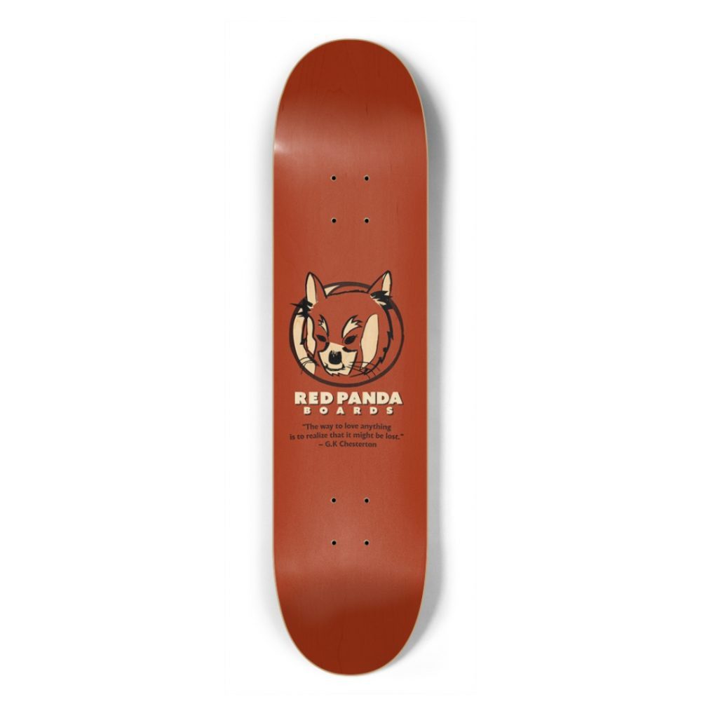 Red Panda Logo Skateboard Deck | Red Panda Skateboards