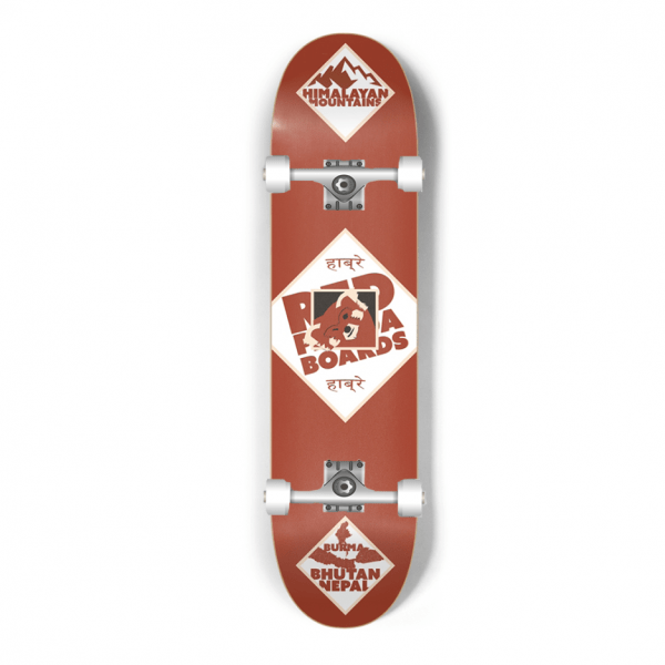 8.5in Winking Panda Skateboard Deck | Red Panda Skateboards